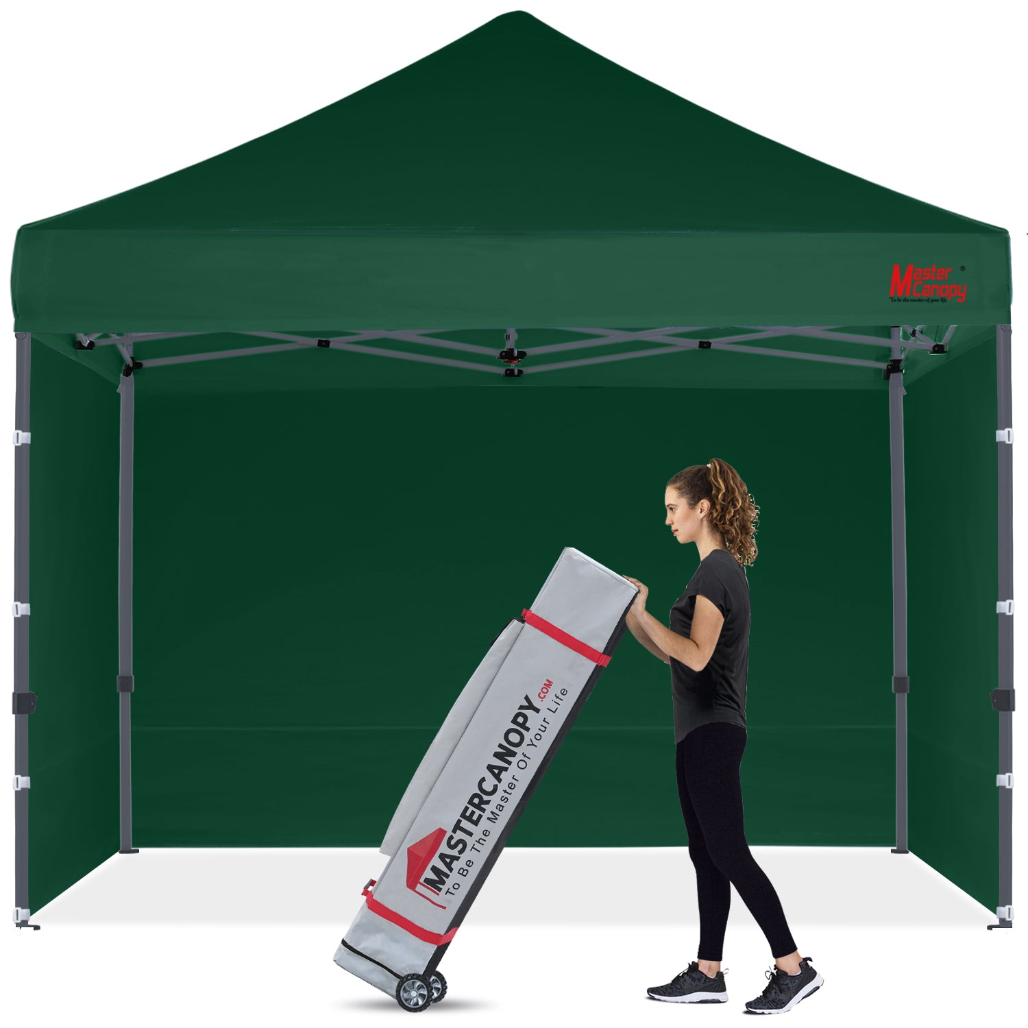 Leisure Sports Easy Pop-Up Canopy Tent with Sidewalls - 8x8, 10x10 ...
