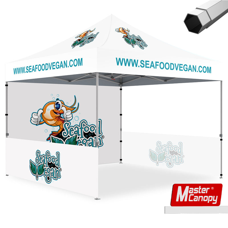 Premium+Series- Custom 10x10 Heavy Duty Pop-up Personalized Canopy Ten ...