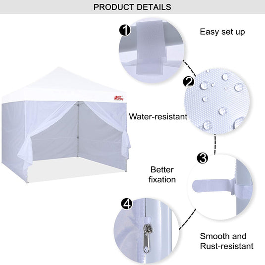 MASTERCANOPY 10x10 Pop-up Canopy Sidewall Kit – mastercanopy